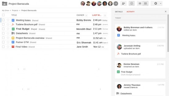 Google Memperkenalkan Strim Aktiviti Pada Google Drive | Amanz