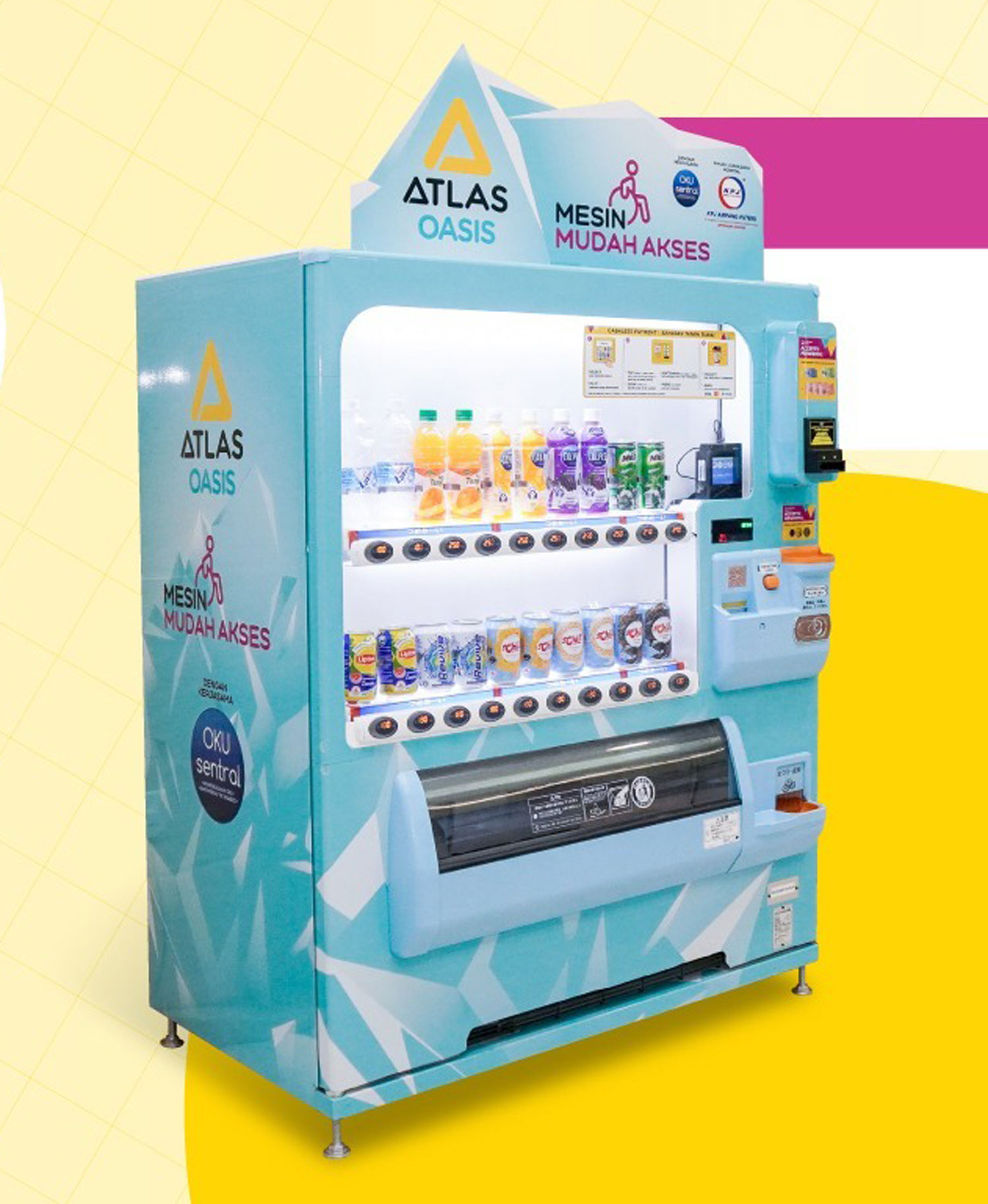 ATLAS Vending Memperkenalkan Mesin Layan Diri Mesra Pengguna Kerusi ...