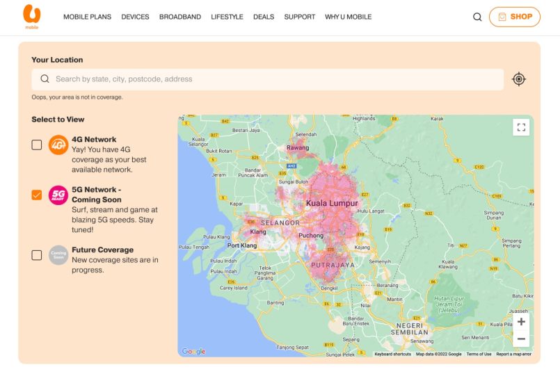 U Mobile Kini Papar Rangkaian 5G Akan Datang Pada Peta Liputan | Amanz