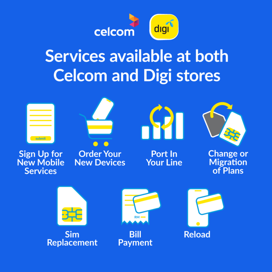 Pelanggan Celcom Dan Digi Kini Boleh Menggunakan Khidmat Pelanggan Di ...