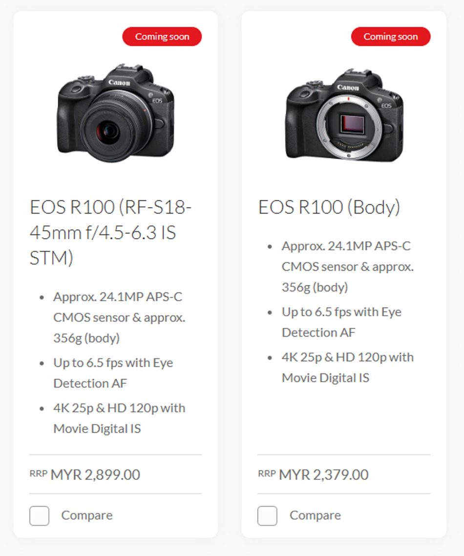 Canon EOS R100 Berharga Bermula RM2379 Di Malaysia | Amanz