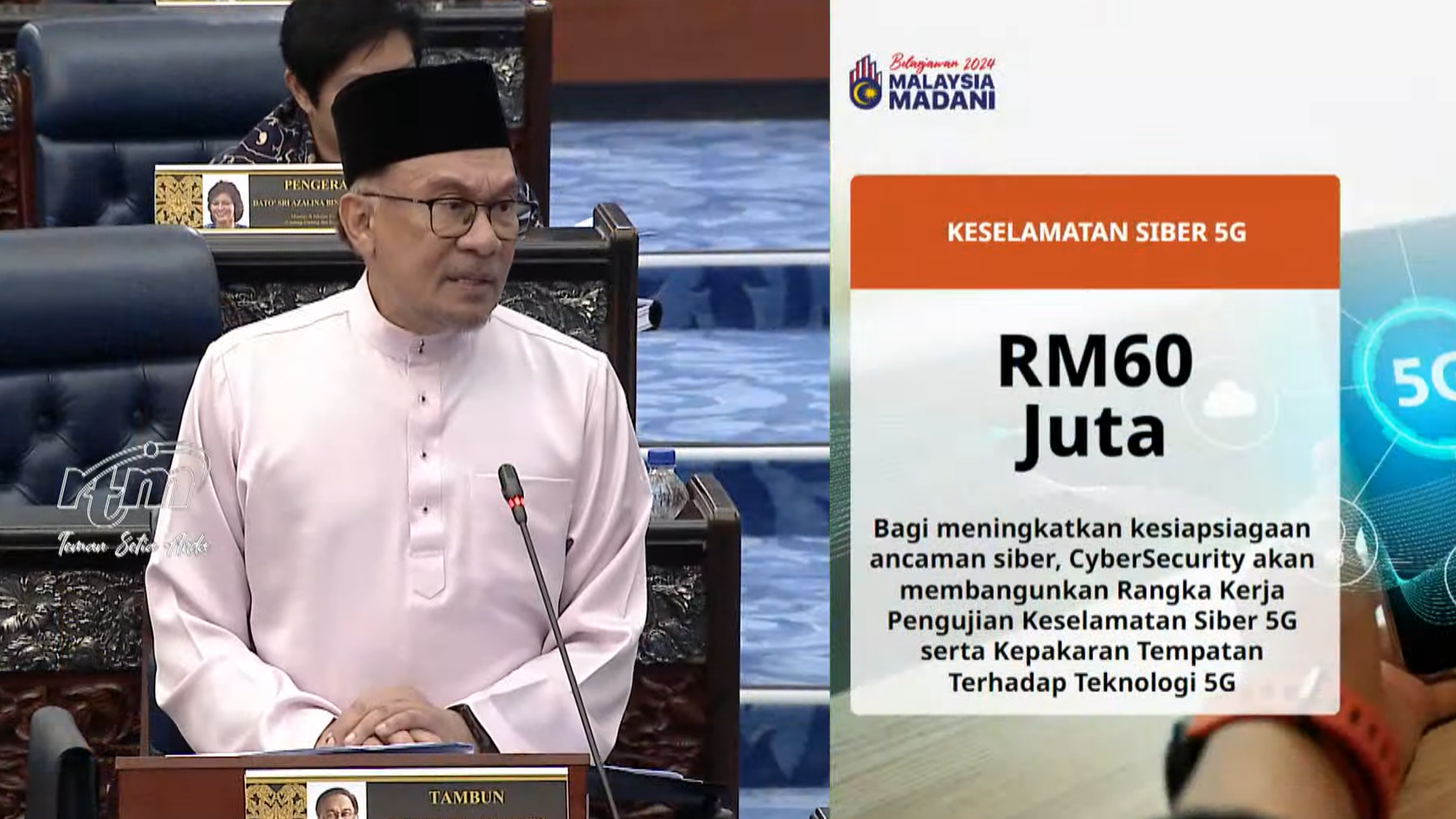 Belanjawan 2024: RM60 Juta Diperuntukkan Untuk Keselamatan Siber 5G | Amanz