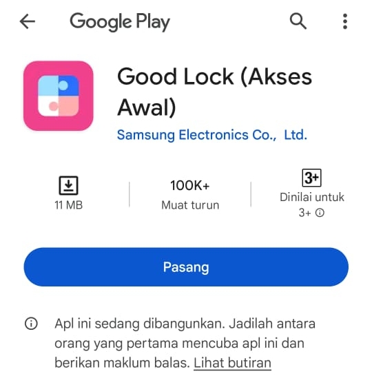 Samsung Good Lock Kini Di Play Store | Amanz