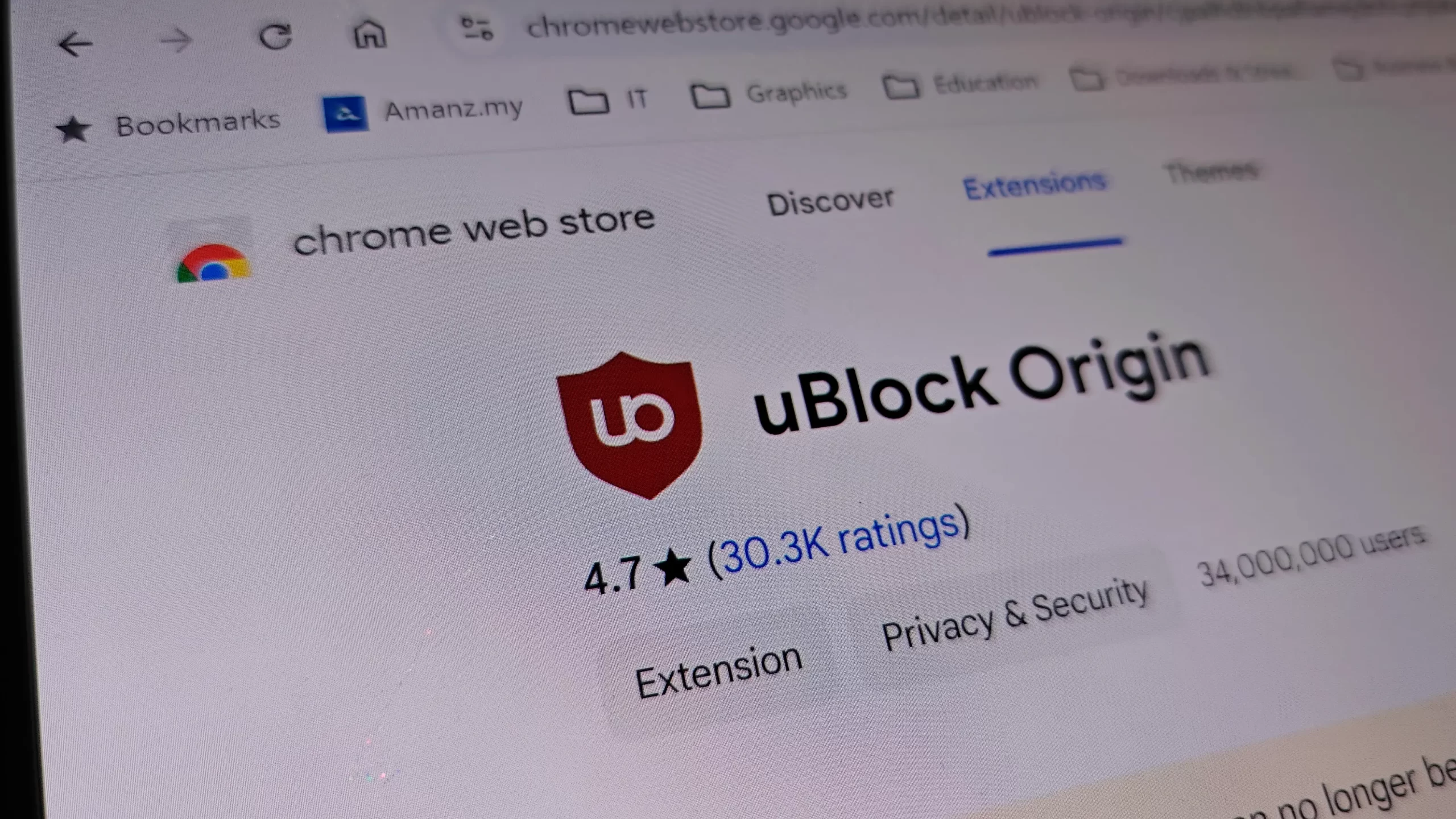 uBlock Origin Menghentikan Sokongan Pemalam Penghalang Iklan Pada Google Chrome | Amanz