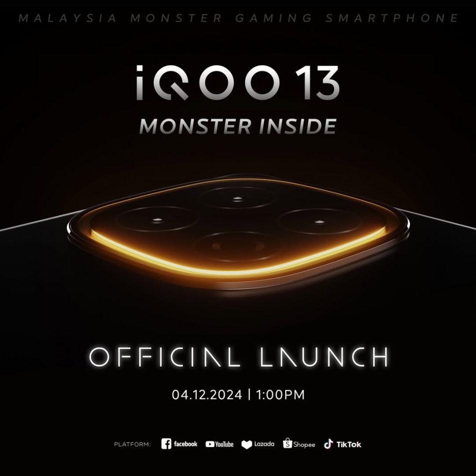 IQOO 13 Memasuki Pasaran Malaysia Pada 4 Disember 2024 | Amanz