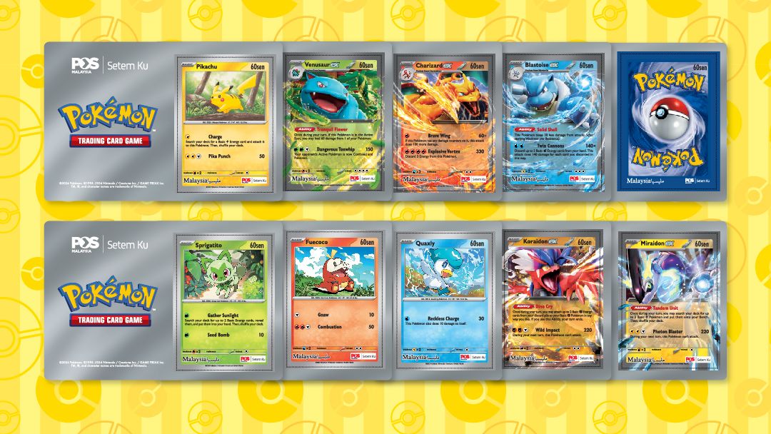 Pos Malaysia Umum Set Setem Khas Bertemakan Pokemon TCG – Kini Boleh ...