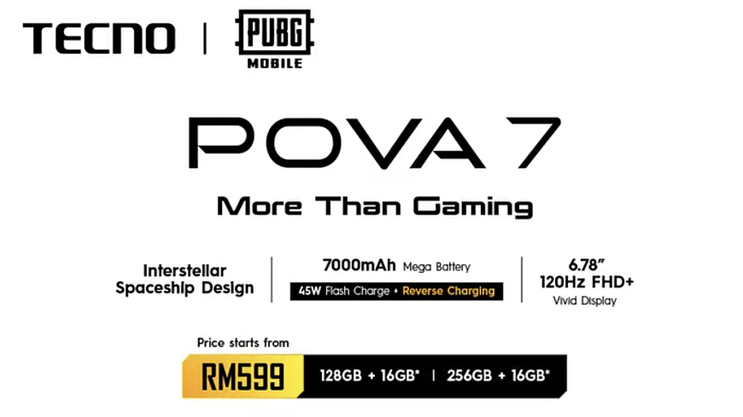 Tecno Pova 7 4G Ditawarkan Di Malaysia Bermula Harga RM599 | Amanz