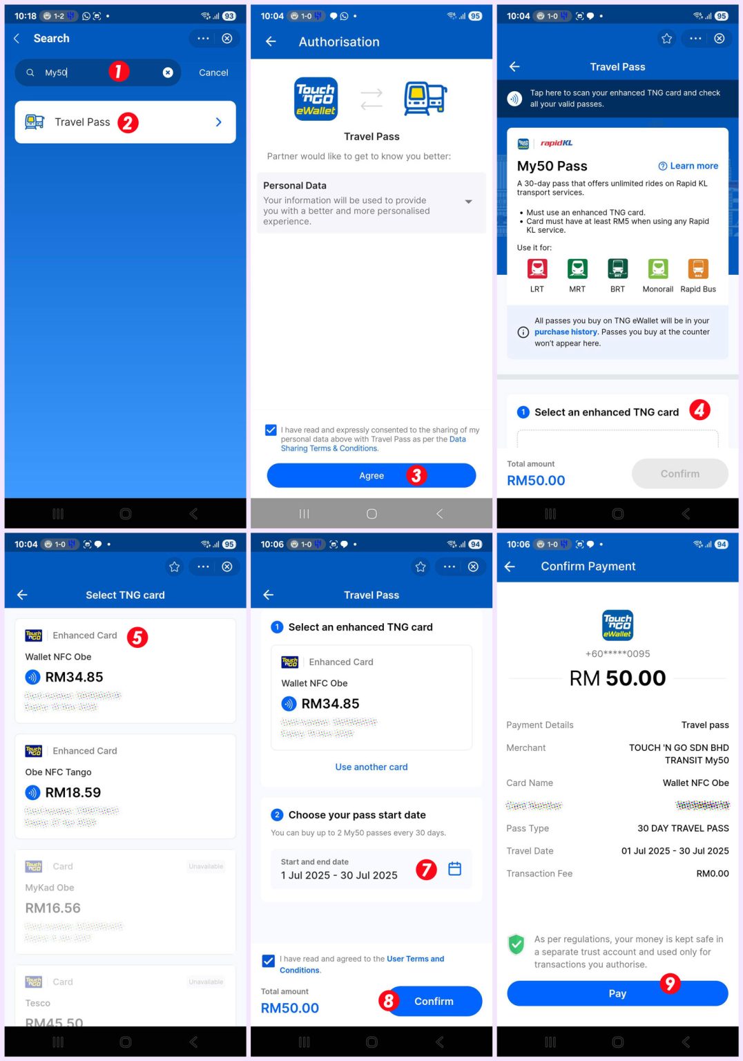 Ini Cara Memperbaharui Pas My50 Menggunakan TNG eWallet Hari Ini | Amanz