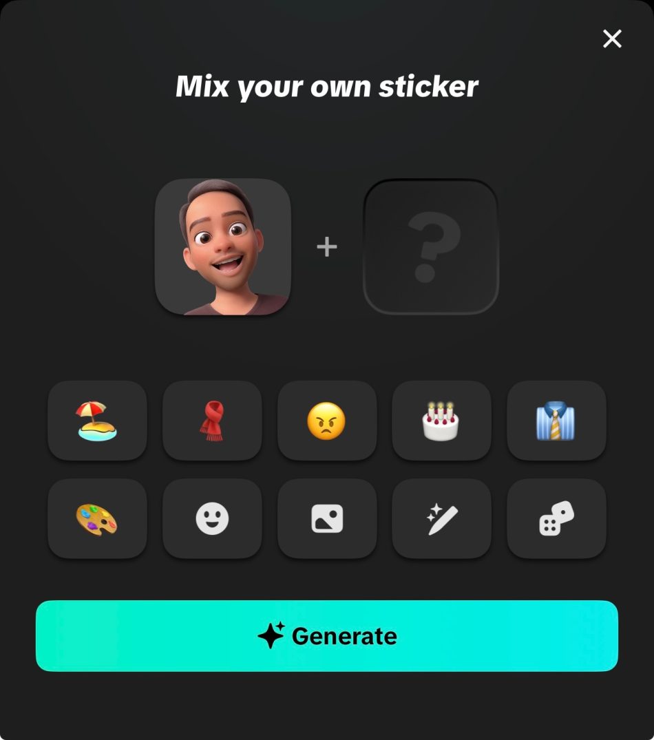TikTok Menguji Pelekat AI Baharu Menggunakan Gabungan Avatar Dan Emoji | Amanz
