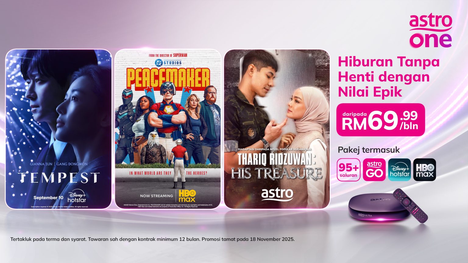 Astro Tawar Pek Entertainment Astro One Bersama Disney+ Hotstar Dan HBO Max Serendah RM69.99 ...
