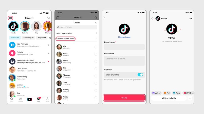 TikTok Perkenalkan ‘Bulletin Board’ Untuk Perkongsian Kandungan ...