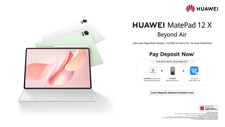 Huawei Mengacah Pengenalan Huawei MatePad 12 X (2026) Menggunakan ...