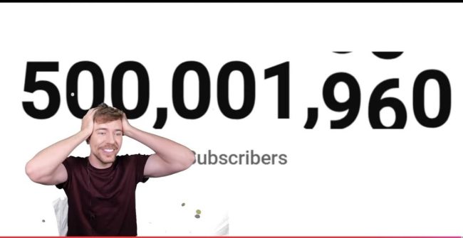 MrBeast Menjadi Saluran YouTube Pertama Mencapai Angka Lebih 500 Juta ...