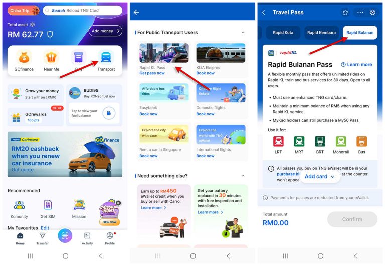 Rapid KL Tawarkan Pas Rapid Bulanan RM150 Menerusi Aplikasi TNG eWallet ...